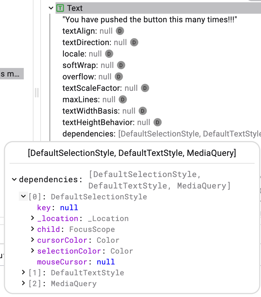 Set should evaluate as nice as List in inspector. · Issue #5993 · flutter/devtools · GitHub