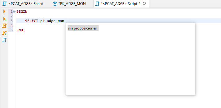 Oracle package (PLSQL) functions autocomplete not working, missing or ...
