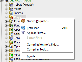 Compile invalid and compile all context menu for views, functions ...