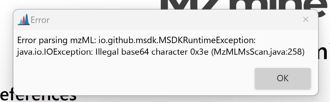 I can't open a MZML file on MZMINE 3 · Issue #1133 · mzmine/mzmine · GitHub