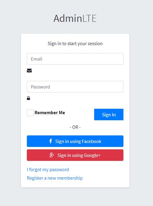 Login and register page - icons outside inputs · Issue #1881 · ColorlibHQ/AdminLTE · GitHub