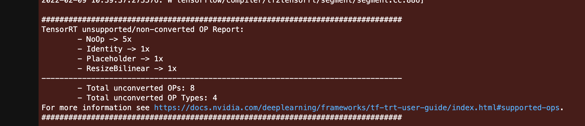 TFTRT is not optimizing Resize Bilinear · Issue #54310 · tensorflow/tensorflow · GitHub