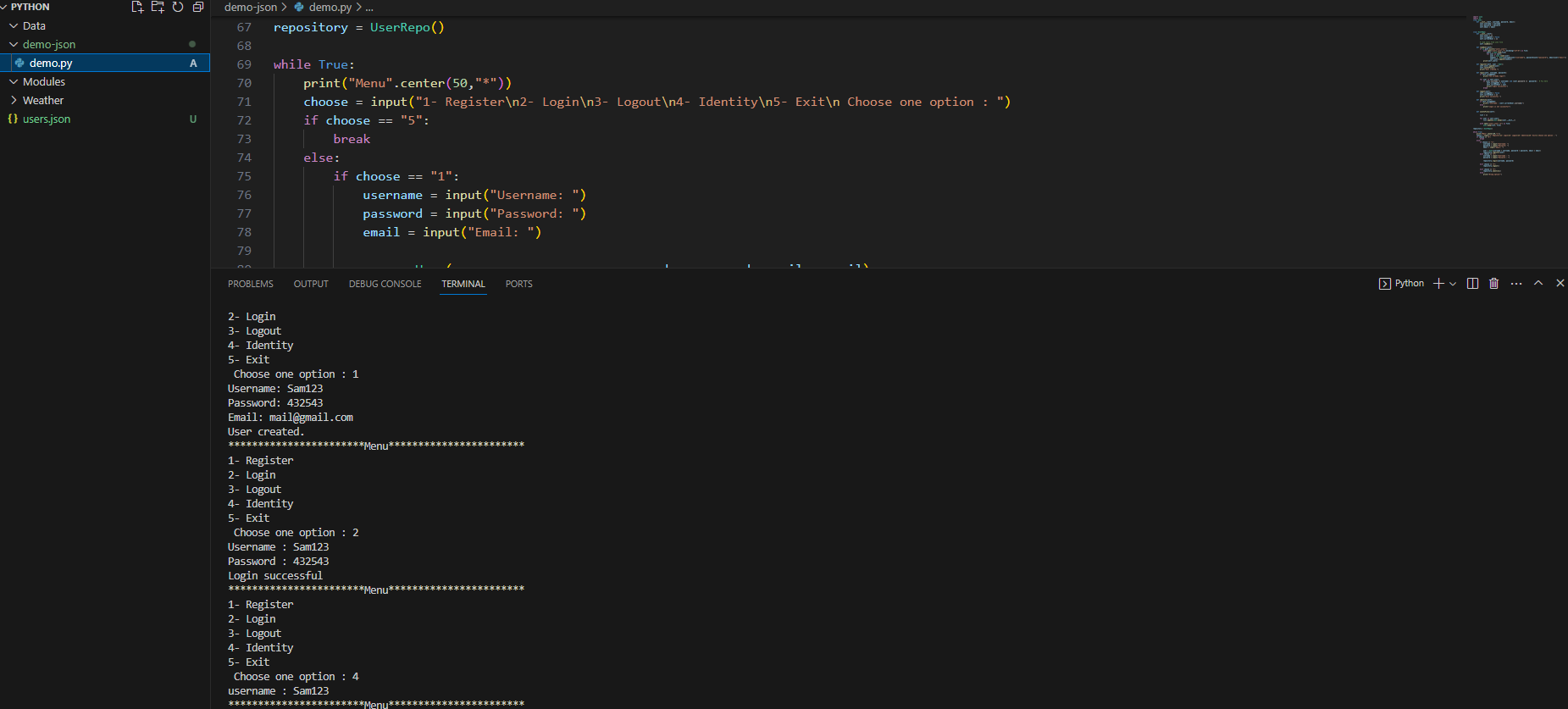 GitHub - aytekincn/UserLogin-json