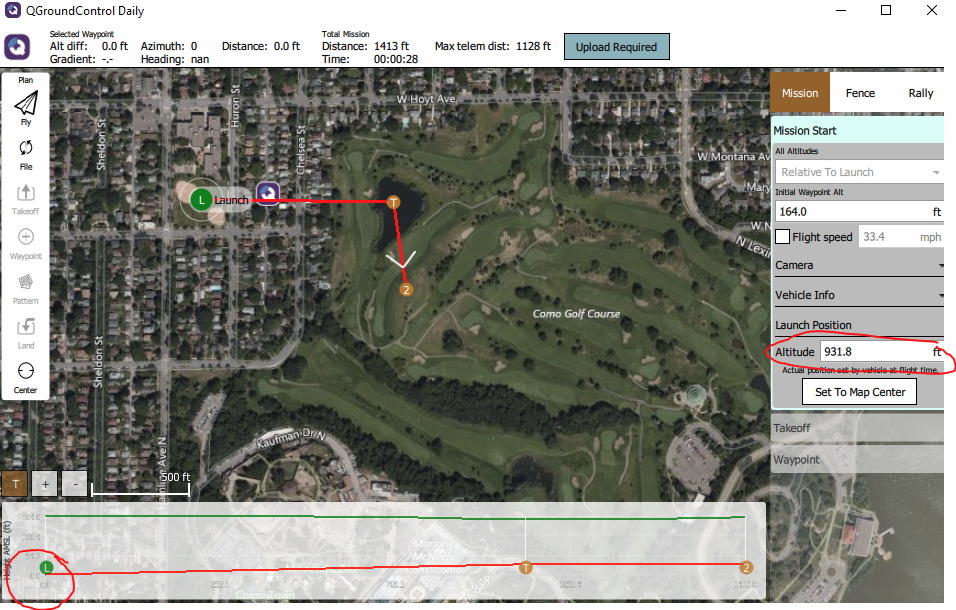 Current Daily: terrain altitude bar seems wrong · Issue #9236 · mavlink/qgroundcontrol · GitHub