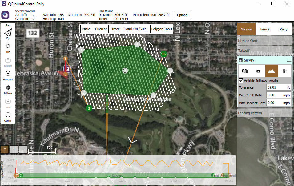 Current Daily: terrain altitude bar seems wrong · Issue #9236 · mavlink/qgroundcontrol · GitHub