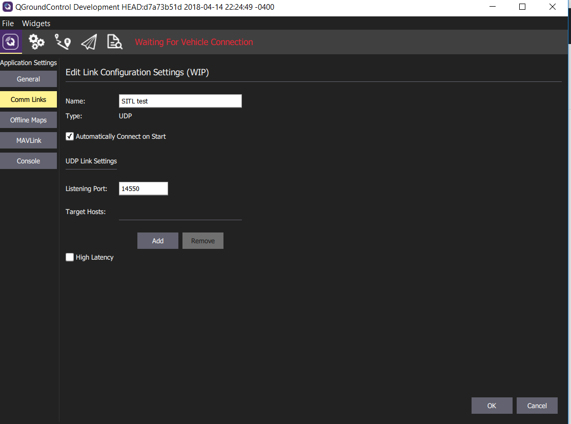 recent QGC dailies, UDP connection list not always shown · Issue #6356 · mavlink/qgroundcontrol ...