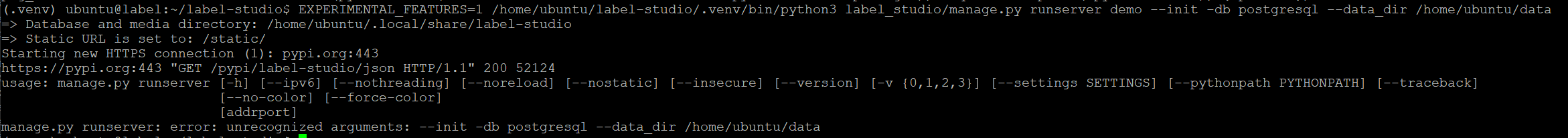 Renaming labels error on PostgreSQL · Issue #3330 · HumanSignal/label-studio · GitHub