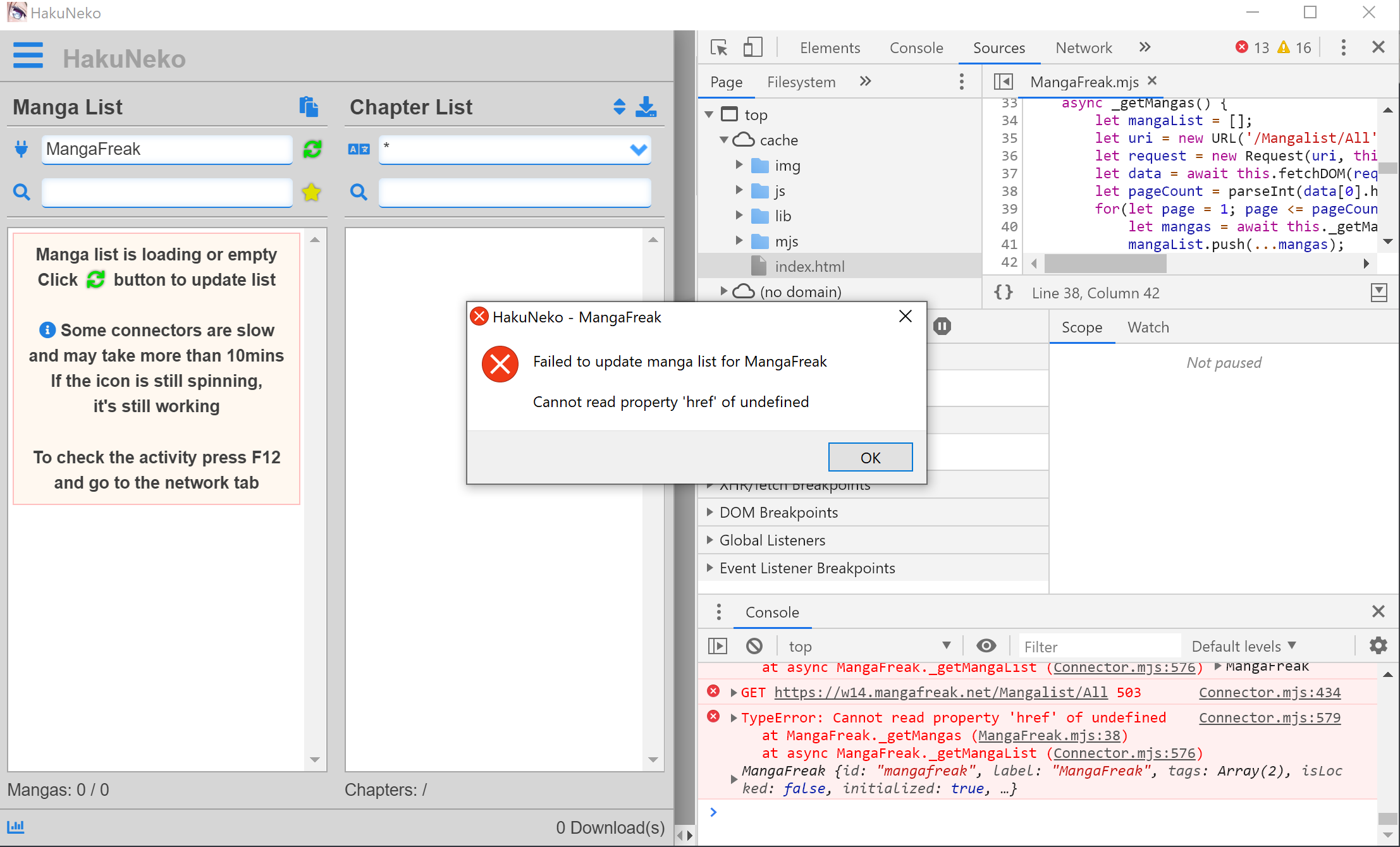 [MangaFreak] Connector not working · Issue #5261 · manga-download/hakuneko · GitHub