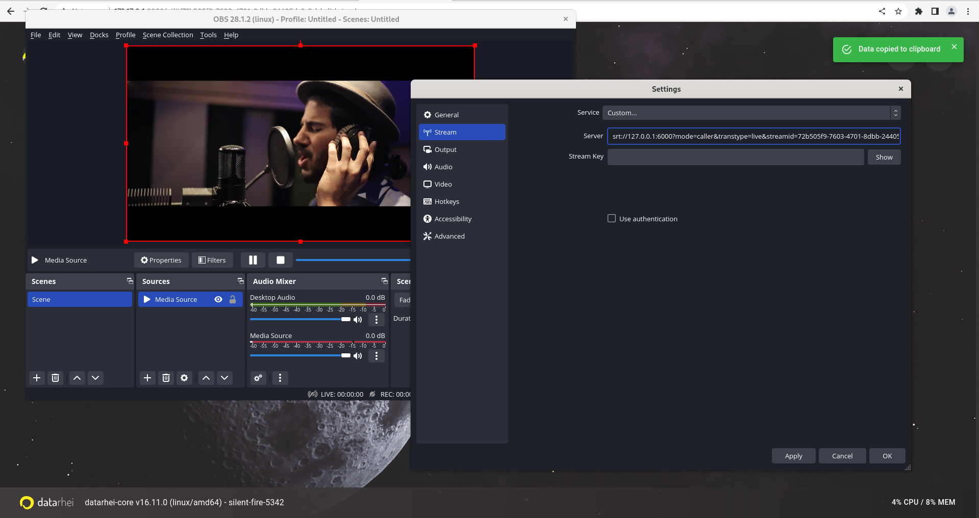 RESTREAMER NOT WORKING IN FEDORA · Issue #486 · datarhei/restreamer · GitHub