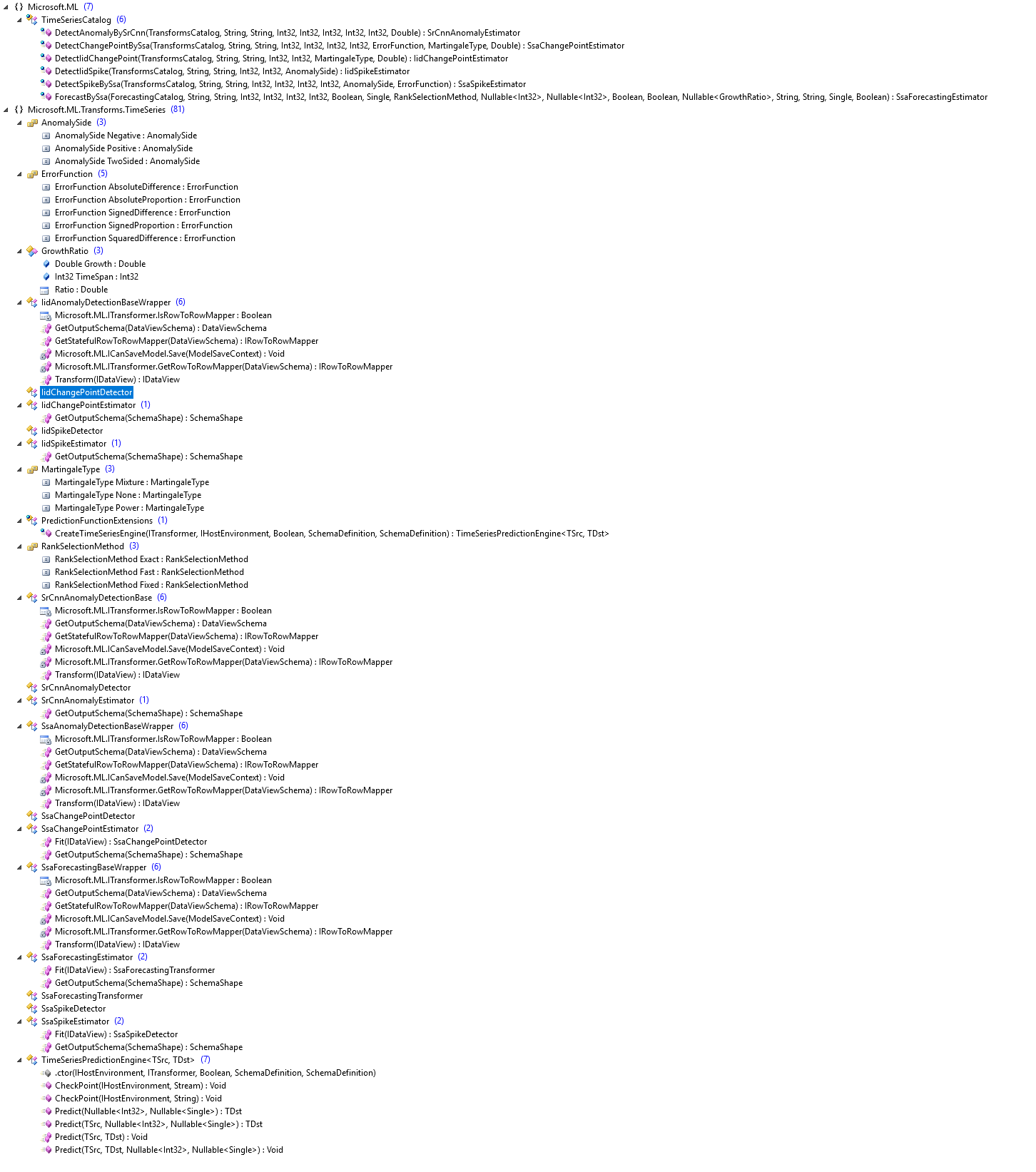 Sanity check APIs from Microsoft.ML.TimeSeries nuget · Issue #3864 · dotnet/machinelearning · GitHub