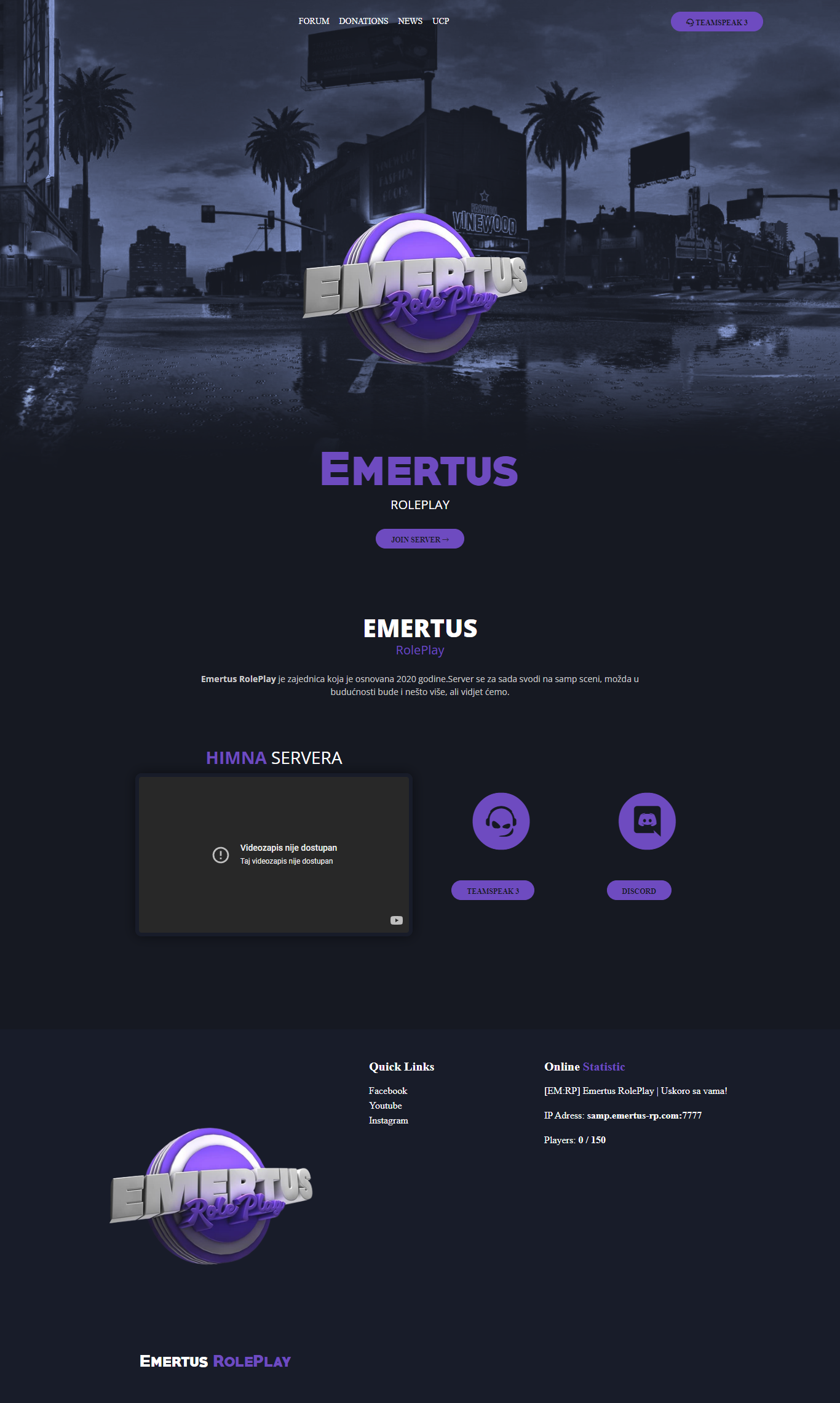 GitHub - ivobosnjak1/Emertus-RP-Portal