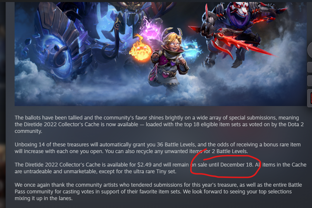 Diretide Cache still purchaseable · Issue #6090 · ValveSoftware/Dota2-Gameplay · GitHub