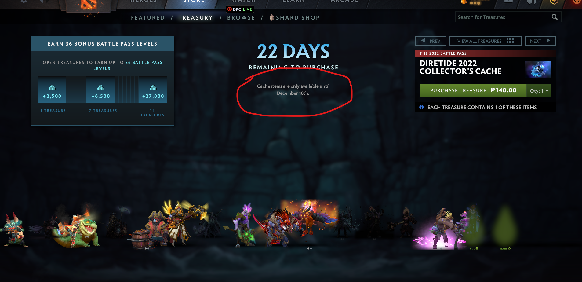 Diretide Cache still purchaseable · Issue #6090 · ValveSoftware/Dota2-Gameplay · GitHub