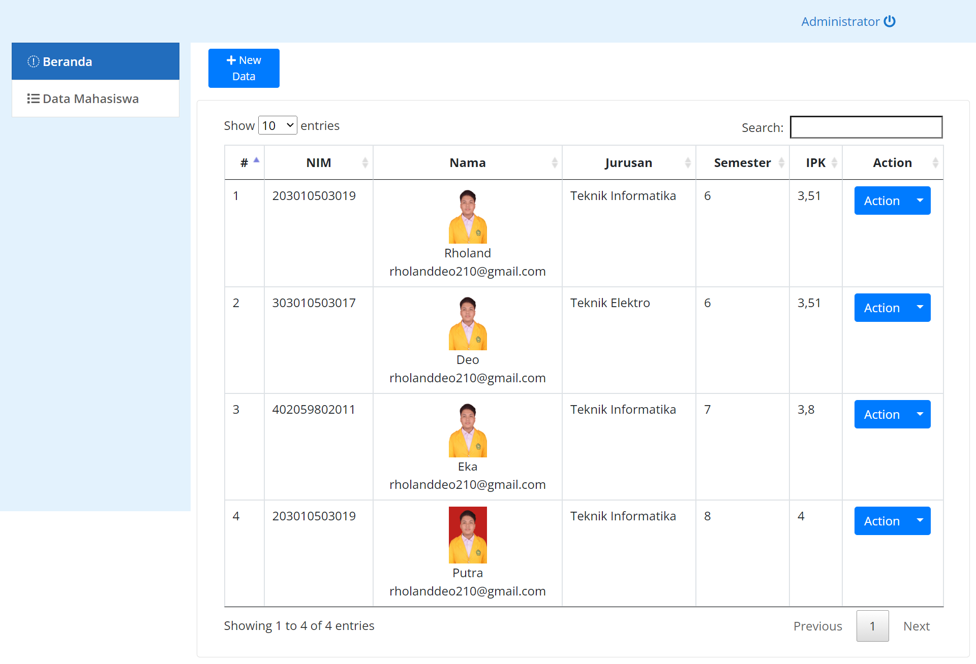 Github Rholanddeo Sistem Informasi Mahasiswa