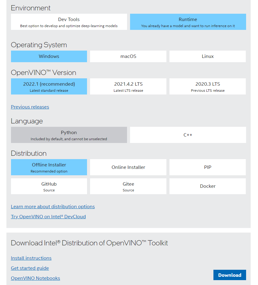 Windows下载的OpenVINO toolkit 2022.1编进TNN报错 · Issue #1730 · Tencent/TNN · GitHub