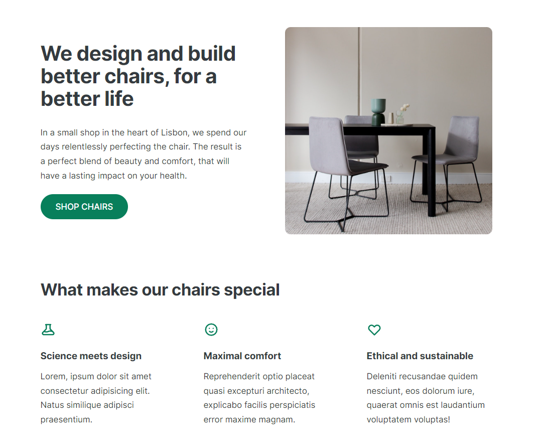 GitHub - the-amazing-atharva/Lisbon-Chair-Shop: Landing Page