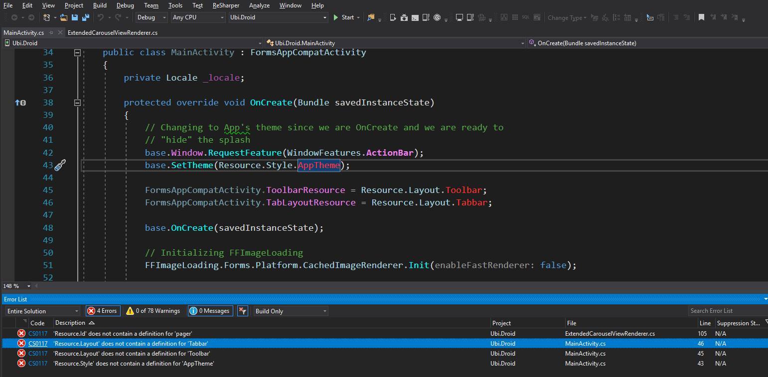 'Resource.Layout' does not contain a definition for 'Tabbar' · Issue #564 · UXDivers/Grial-UI ...