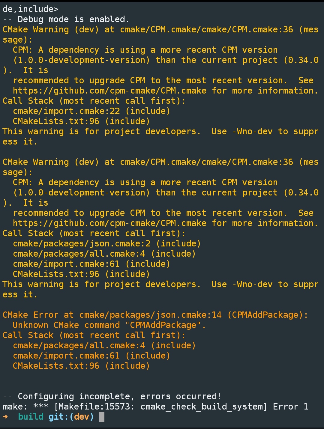 [:bug:] BUG | CPM version miss-match · Issue #25 · the-moisrex/webpp · GitHub