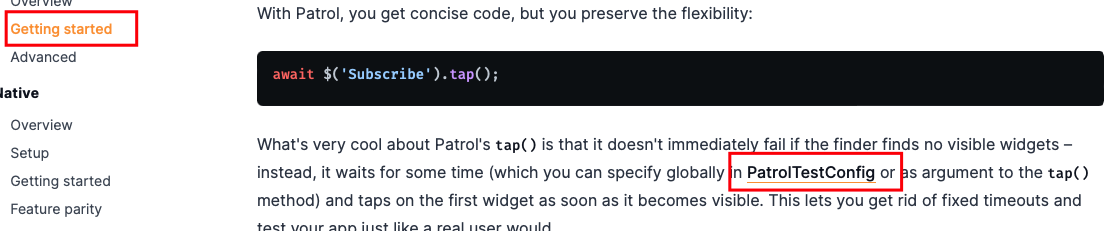 Small Issue In Docs · Issue 710 · Leancodepl Patrol · Github