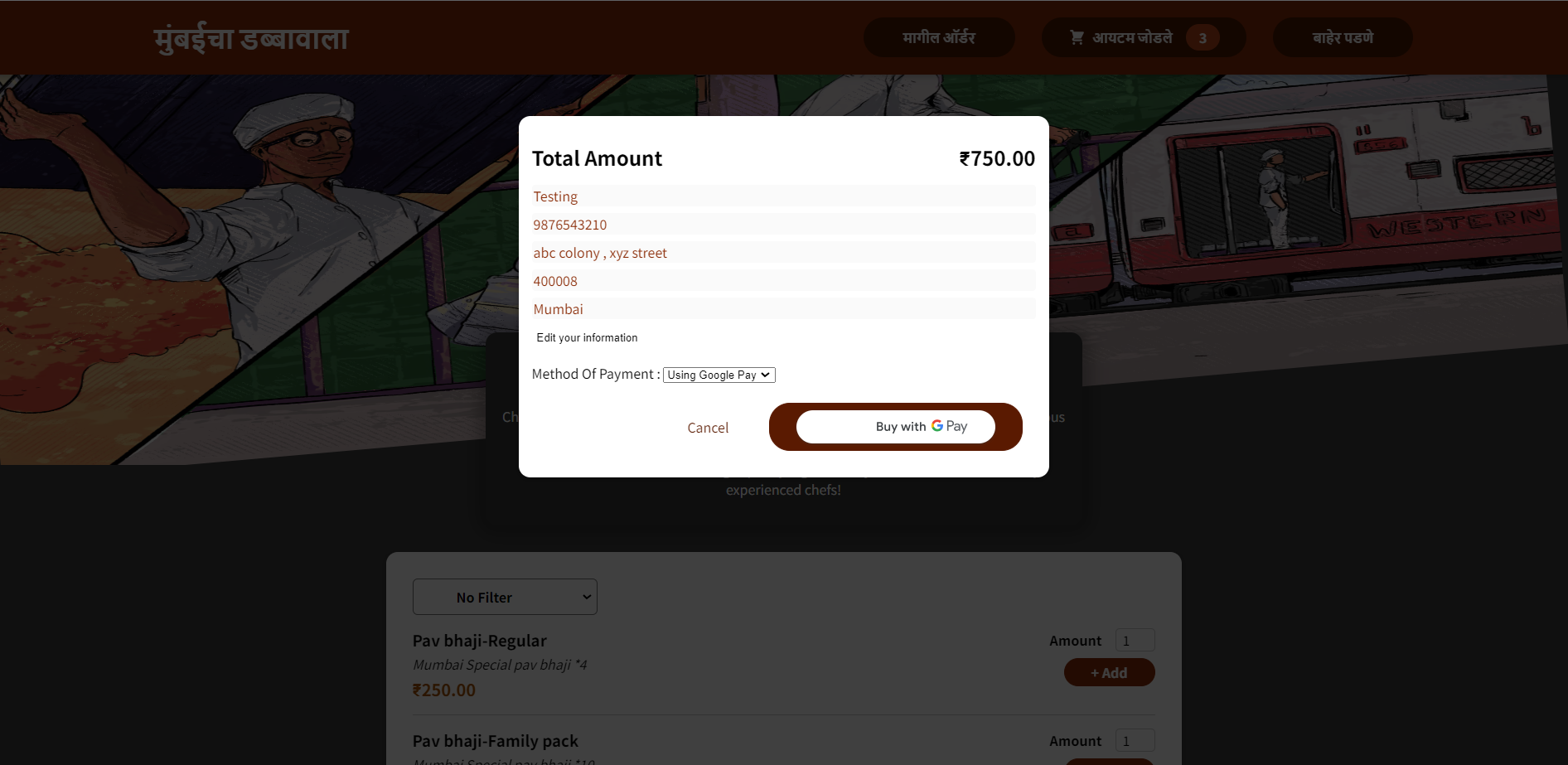 GitHub - UMANGSINHA1/dabba_wala: Dabbawala, a food delivery website, stands as a heartfelt ...
