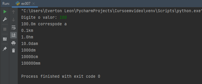 GitHub - Everton-Leon/Conversor-de-Medidas: Programa em Python em que é lido um valor em metros ...