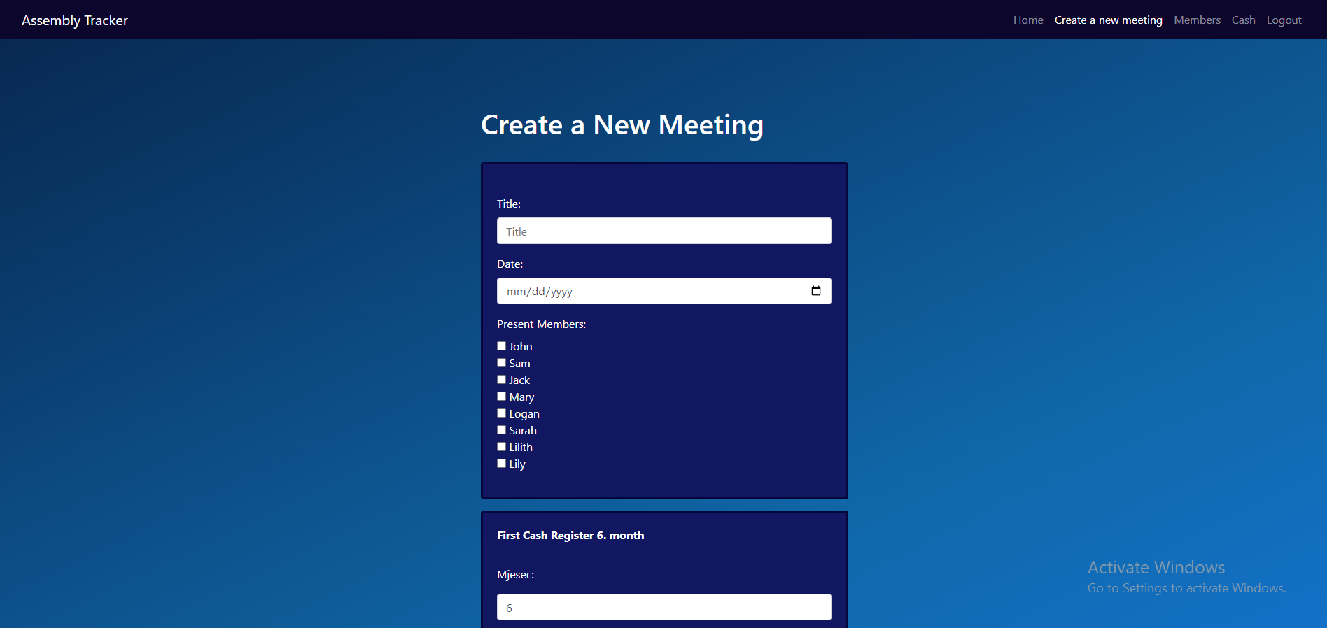 GitHub - kosharun/Assembly-Tracker