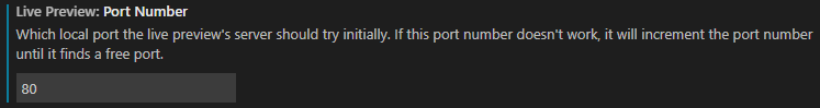 Changing the port breaks reloading · Issue #146 · microsoft/vscode-livepreview · GitHub