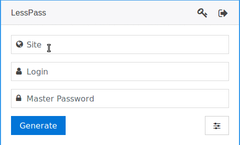 toggle master password off when hitting "Generate" button · Issue #217 · lesspass/lesspass · GitHub