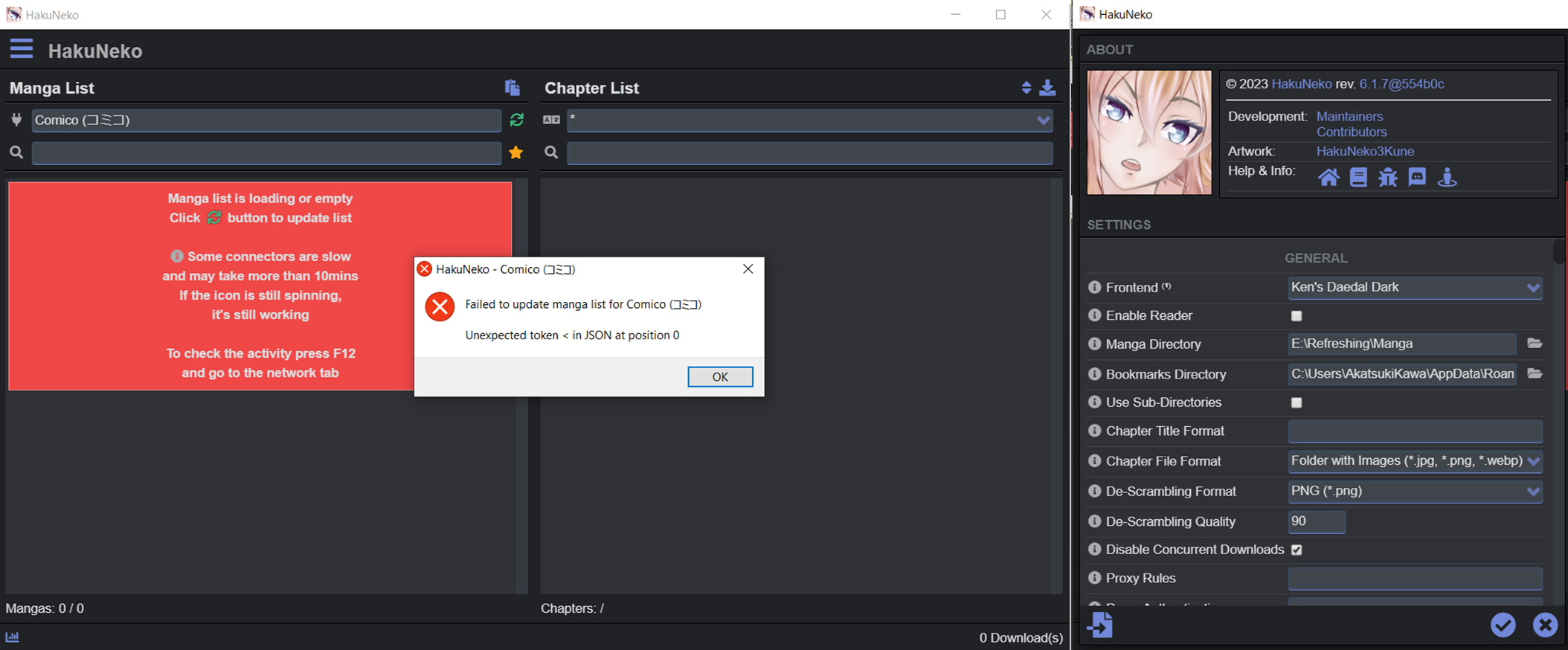 [Comico (コミコ)] Connector not working · Issue #5263 · manga-download/hakuneko · GitHub