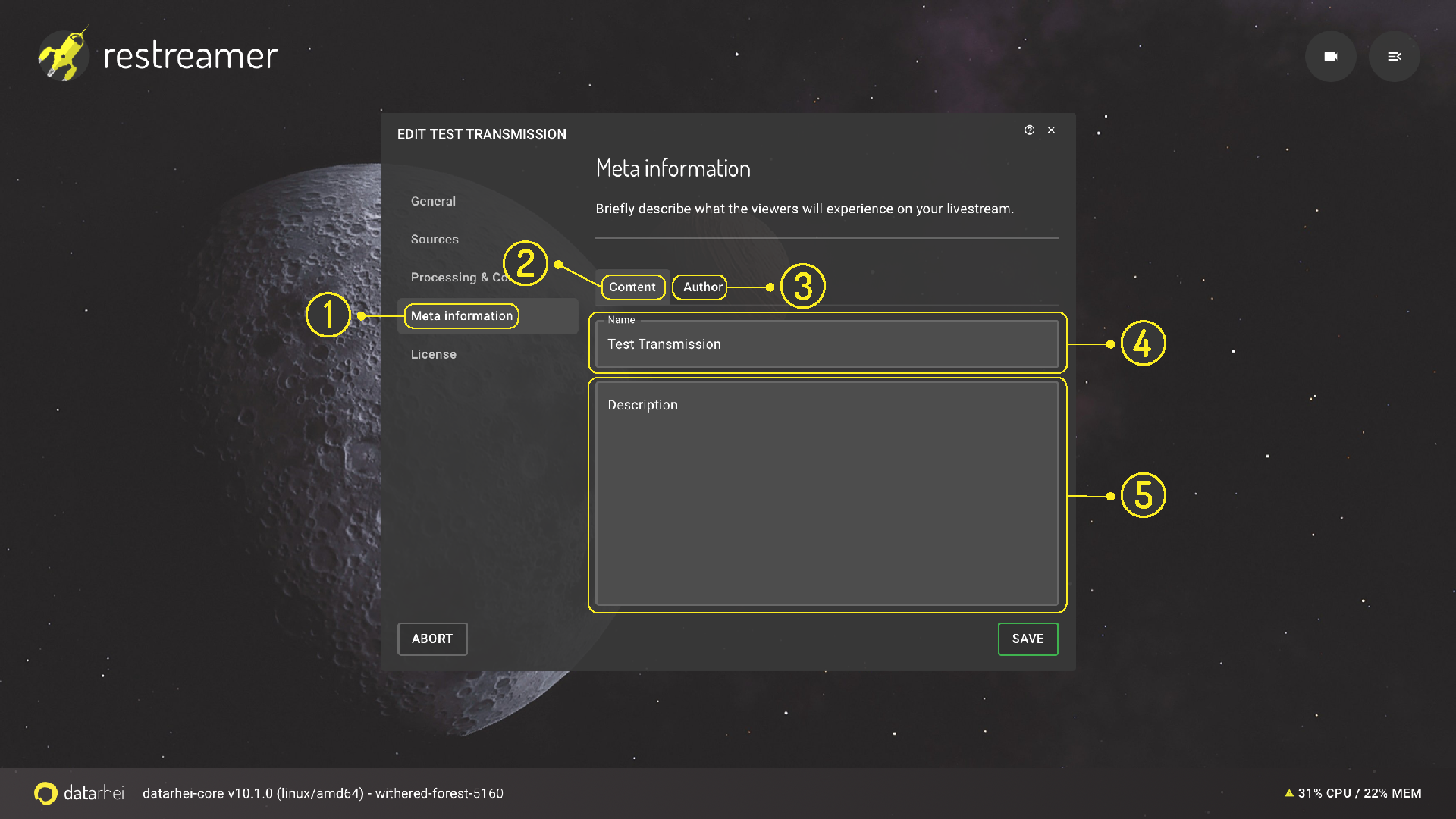 No way to edit or delete a channel · Issue #380 · datarhei/restreamer · GitHub