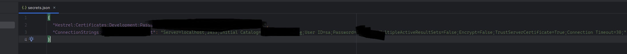 Connection Strings in User Secret no longer shows up in the Update Database dropdown · Issue ...