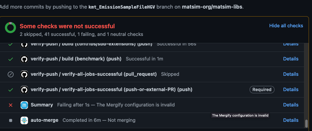 Mergify configuration is invalid · Issue #1837 · matsim-org/matsim-libs · GitHub