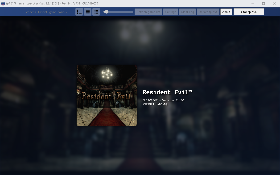 Resident Evil HD Remaster - CUSA01067 · Issue #1337 · red-prig/fpps4-game-compatibility · GitHub