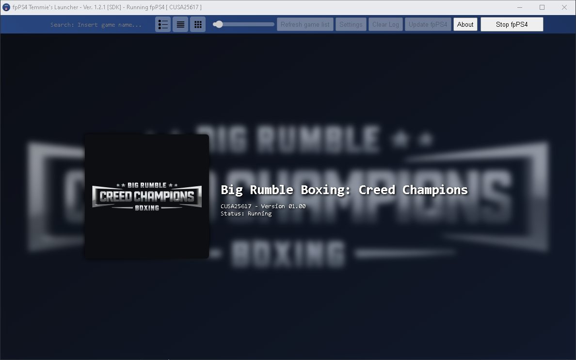Big Rumble Boxing Creed Champions - CUSA25617 · Issue #1357 · red-prig/fpps4-game-compatibility ...