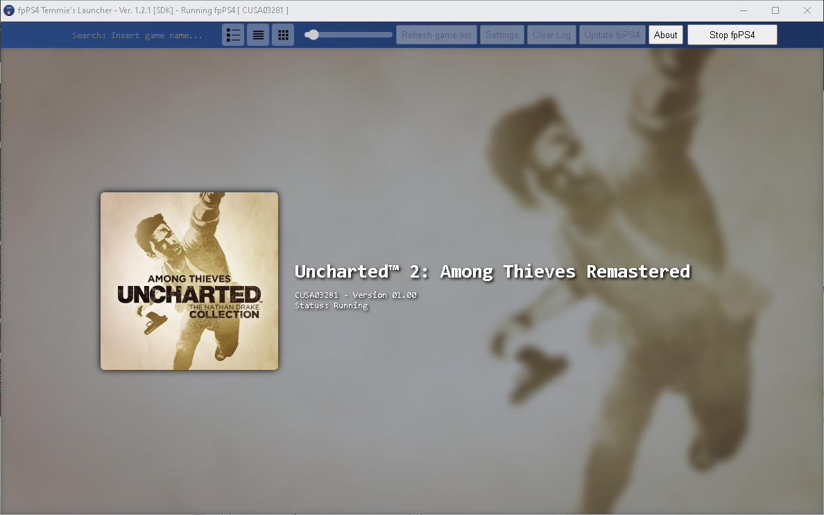 Uncharted™ 2 Among Thieves Remastered - CUSA03281 · Issue #1384 · red-prig/fpps4-game ...