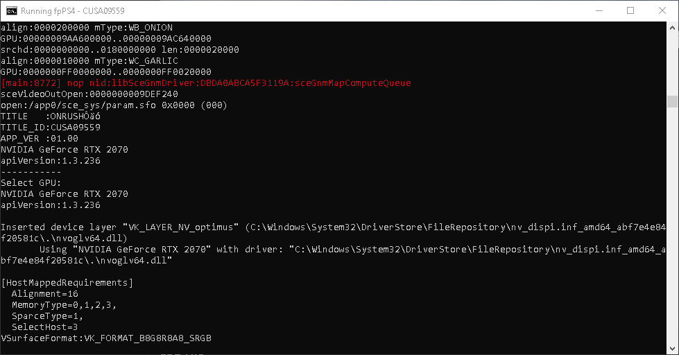 ONRUSH™ - CUSA09559 · Issue #1380 · red-prig/fpps4-game-compatibility ...