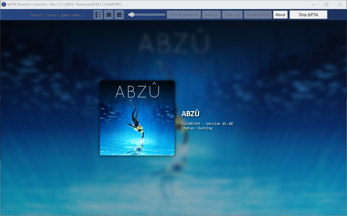 ABZÛ - CUSA03349 · Issue #1429 · red-prig/fpps4-game-compatibility · GitHub
