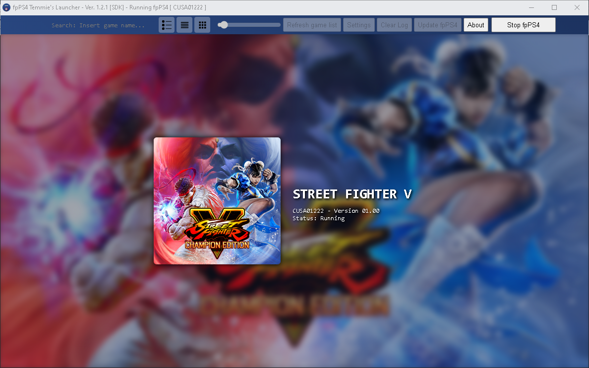 STREET FIGHTER V - CUSA01222 · Issue #1435 · red-prig/fpps4-game-compatibility · GitHub