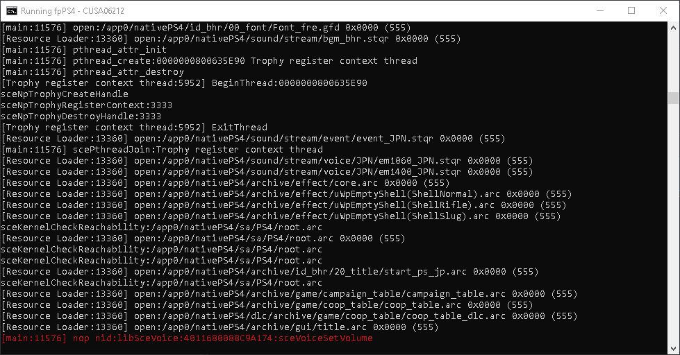 RESIDENT EVIL REVELATIONS - CUSA06212 · Issue #1475 · red-prig/fpps4 ...