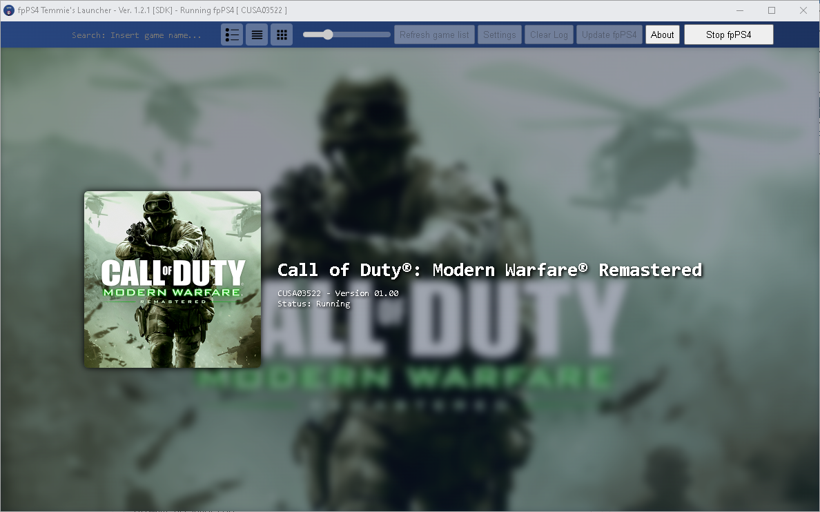 Call of Duty® Modern Warfare® Remastered - CUSA03522 · Issue #1498 · red-prig/fpps4-game ...