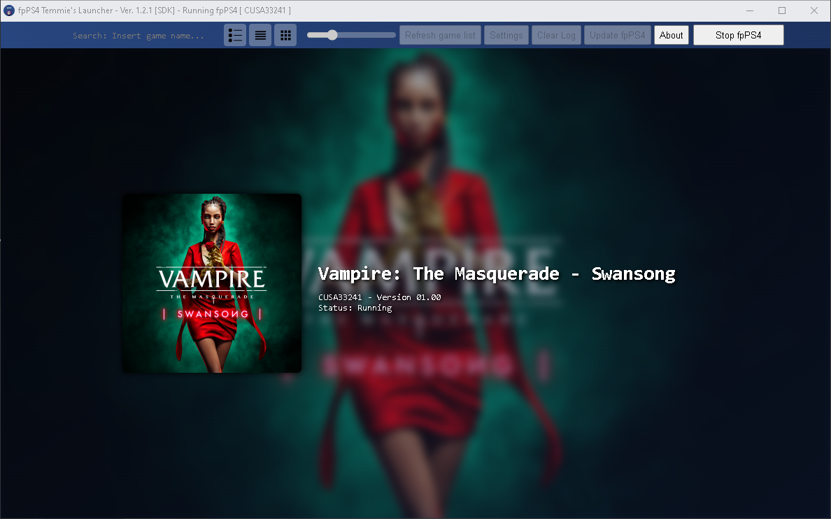 Vampire The Masquerade - Swansong - CUSA33241 · Issue #1513 · red-prig/fpps4-game-compatibility ...