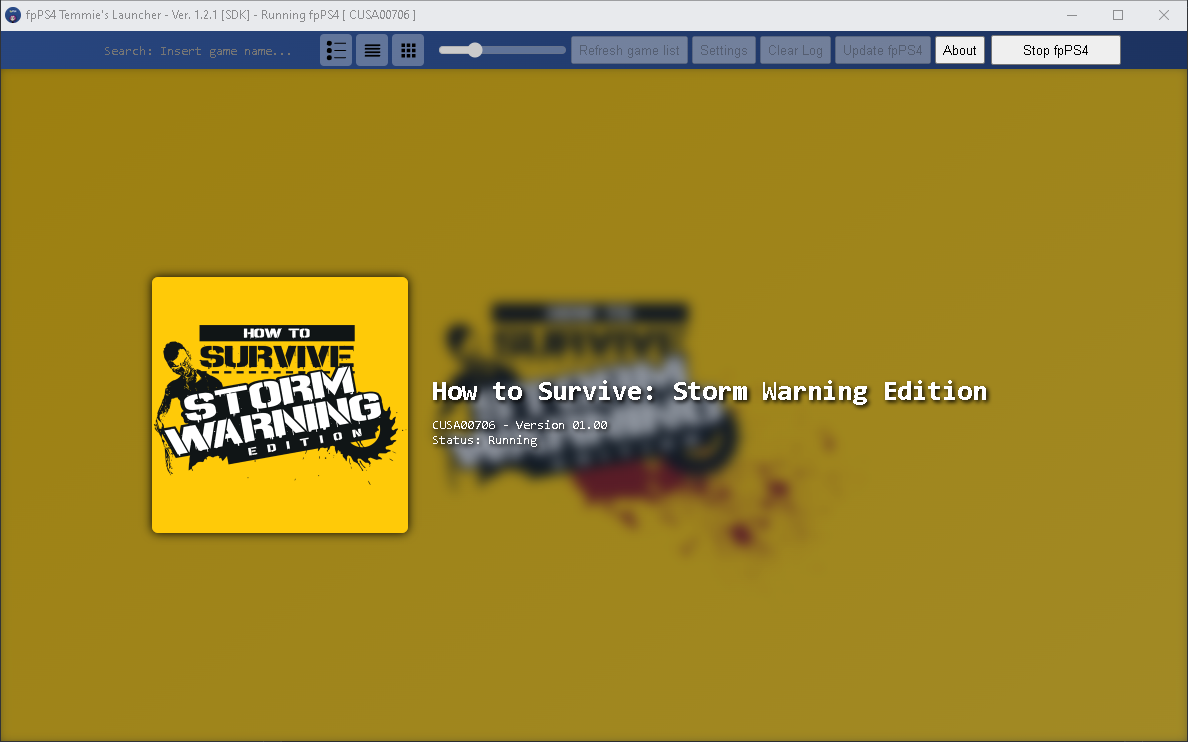 How to Survive Storm Warning Edition - CUSA00706 · Issue #1530 · red-prig/fpps4-game ...