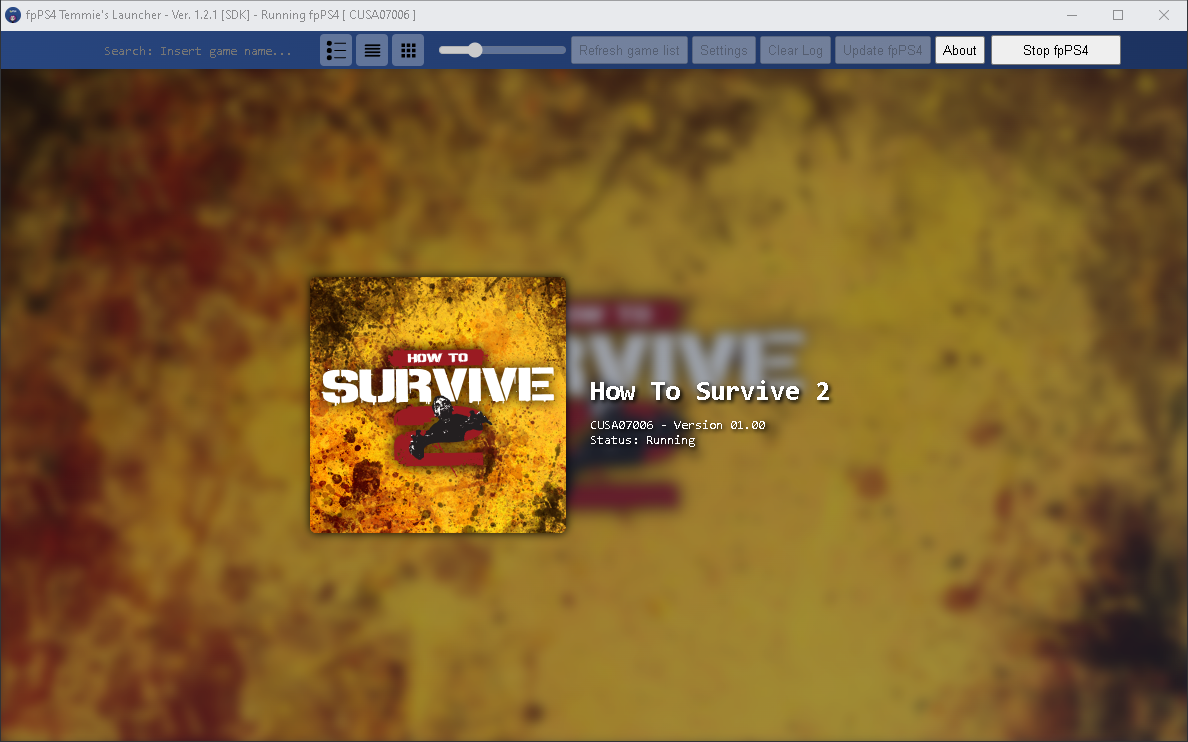 How To Survive 2 - CUSA07006 · Issue #1531 · red-prig/fpps4-game-compatibility · GitHub