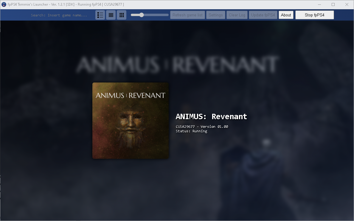 ANIMUS Revenant - CUSA29677 · Issue #1554 · red-prig/fpps4-game-compatibility · GitHub