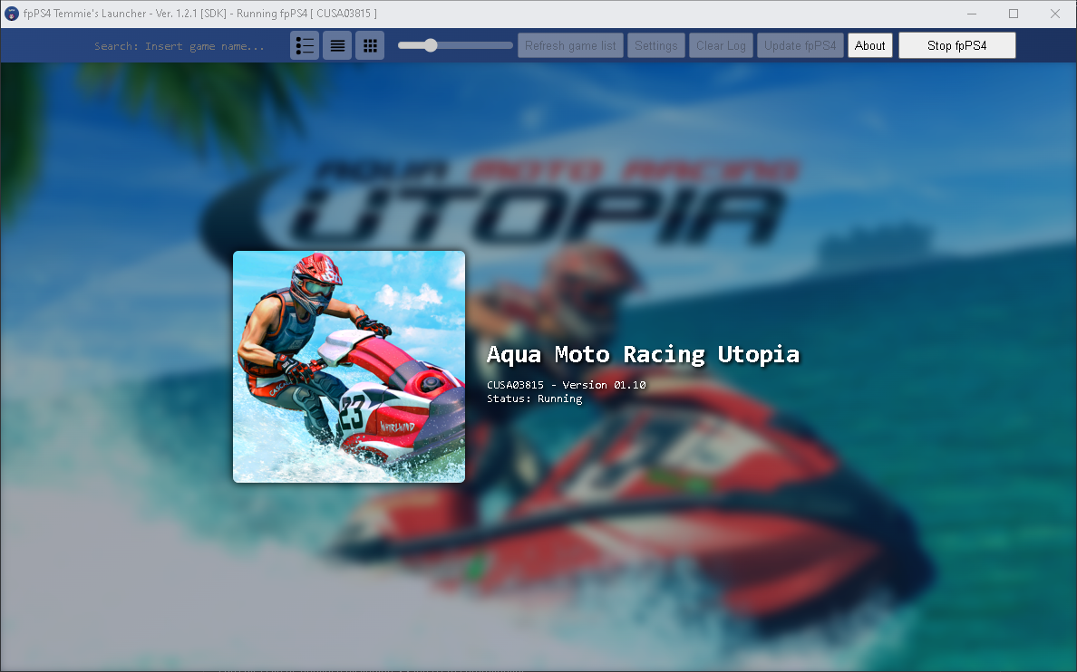 Aqua Moto Racing Utopia - CUSA03815 · Issue #1590 · red-prig/fpps4-game-compatibility · GitHub