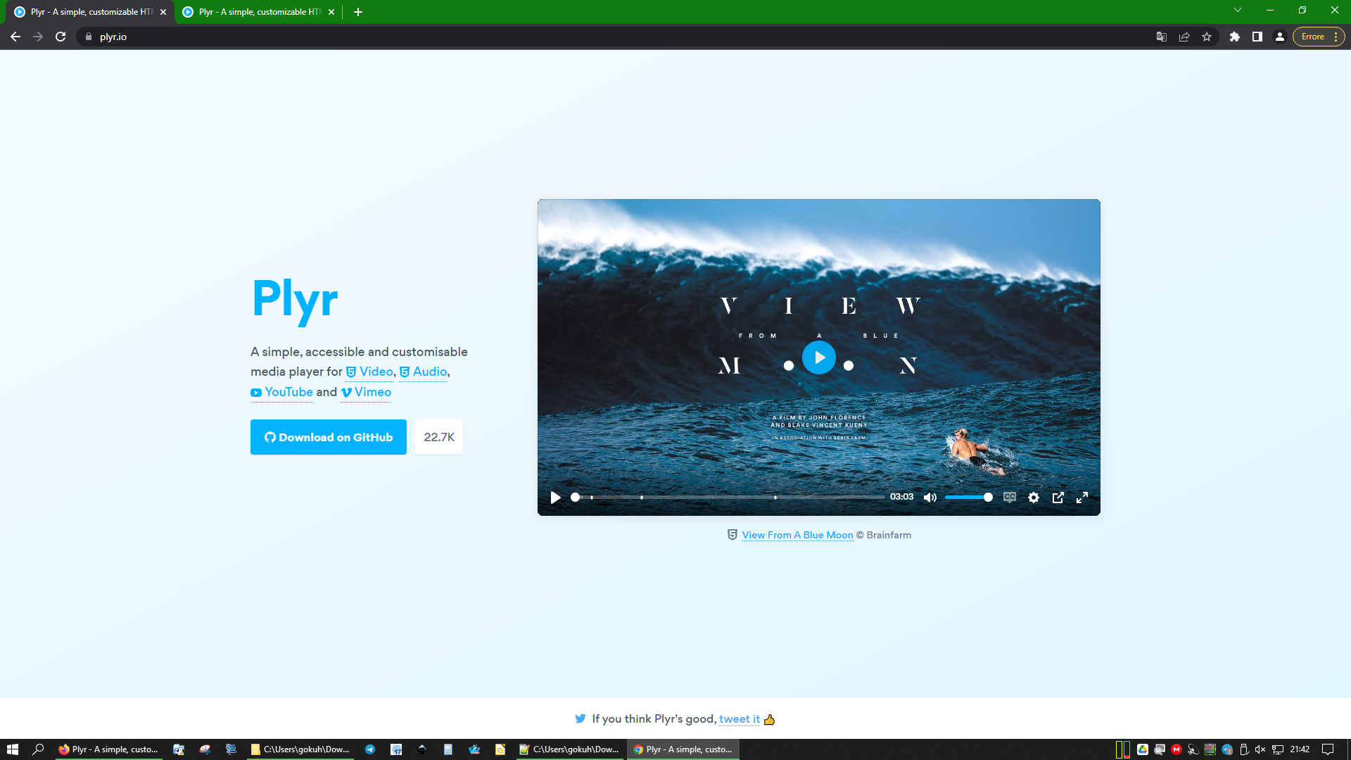 please guide for installation step and step for plyr · Issue #2539 · sampotts/plyr · GitHub