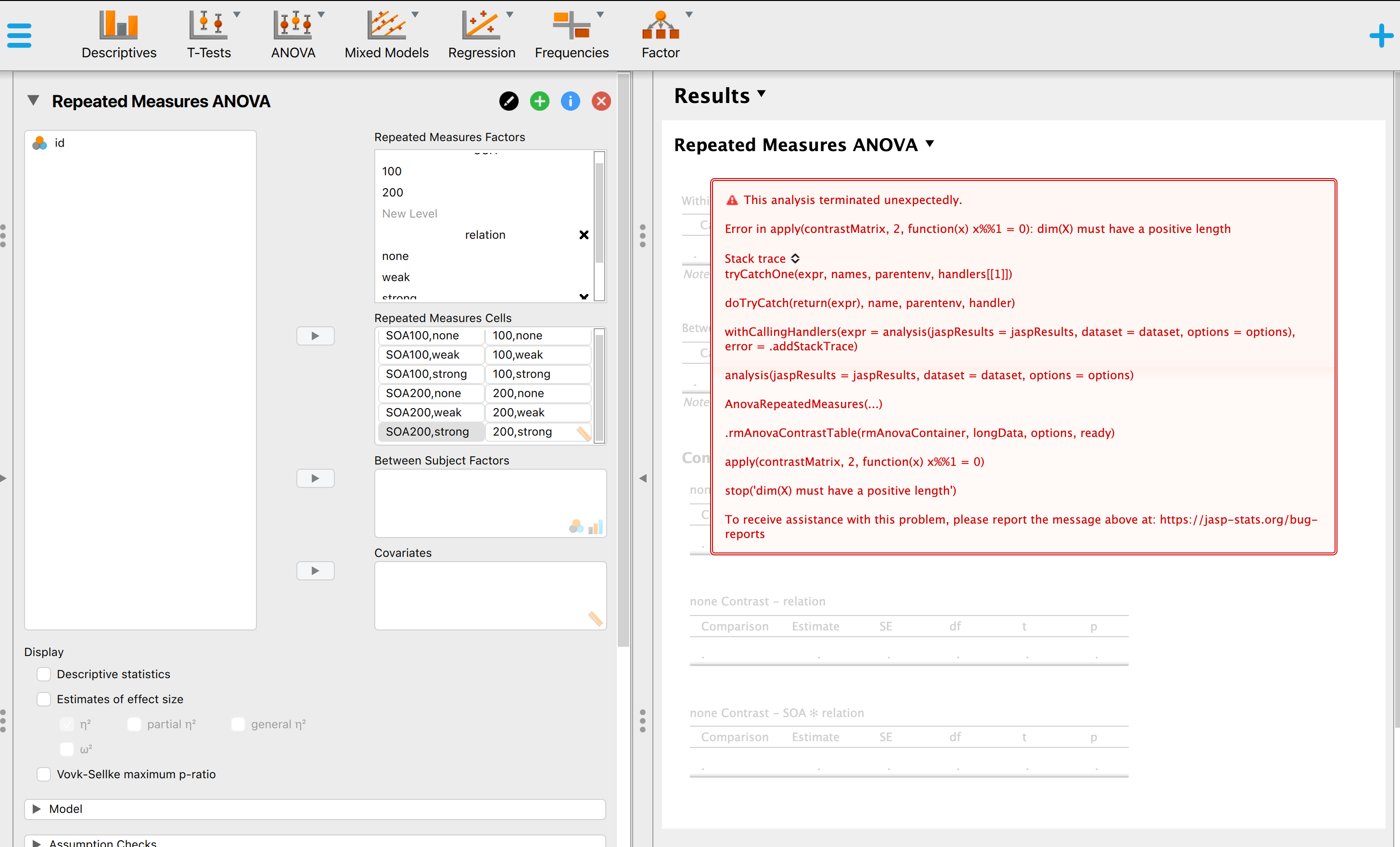 [Bug]: repeated two way ANOVA · Issue #1950 · jasp-stats/jasp-issues · GitHub