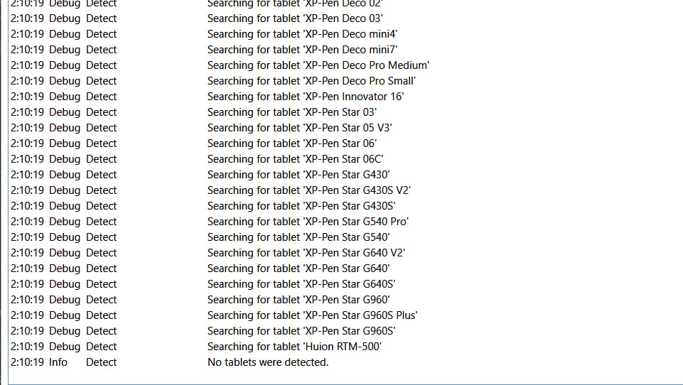 OpenTabletDriver cannot detect Huion RTM-500. · Issue #2612 · OpenTabletDriver/OpenTabletDriver ...