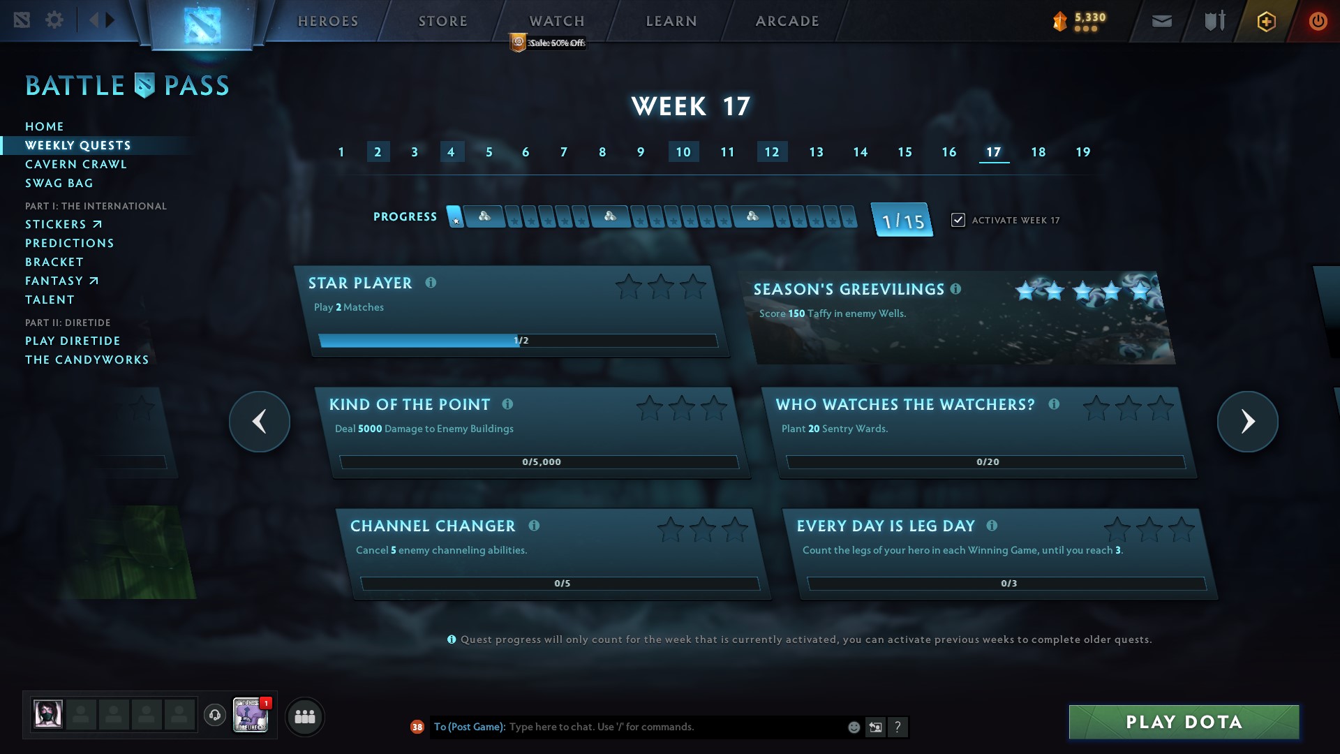 Stars from weekly quest doesn't add up · Issue #6103 · ValveSoftware ...