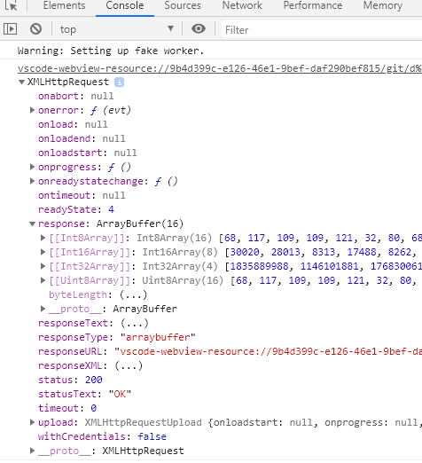 XMLHttpRequest's using Git WebView Resource return unexpected result · Issue #115614 · microsoft ...